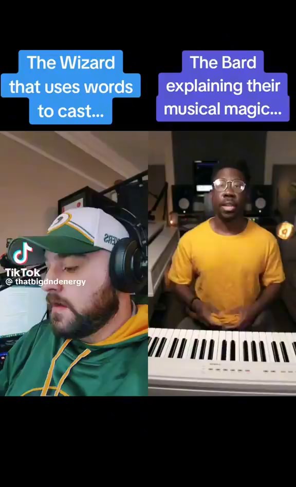 The Wizard that uses words to cast... TikTok The Bard explaining their ...
