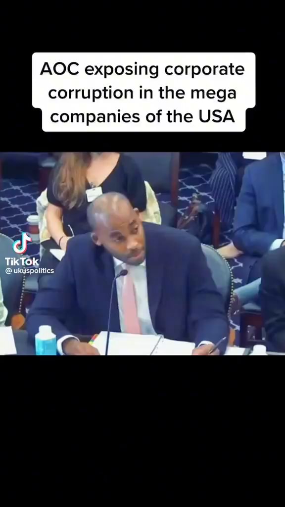 AOC exposing corporate corruption in the mega companies of the USA US ...