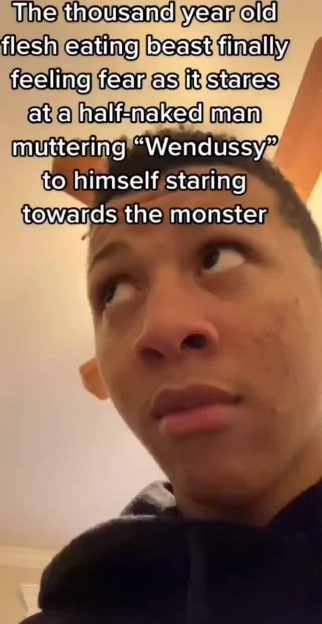 The thousand year old flesh eating beast finally feeling fear as it ...