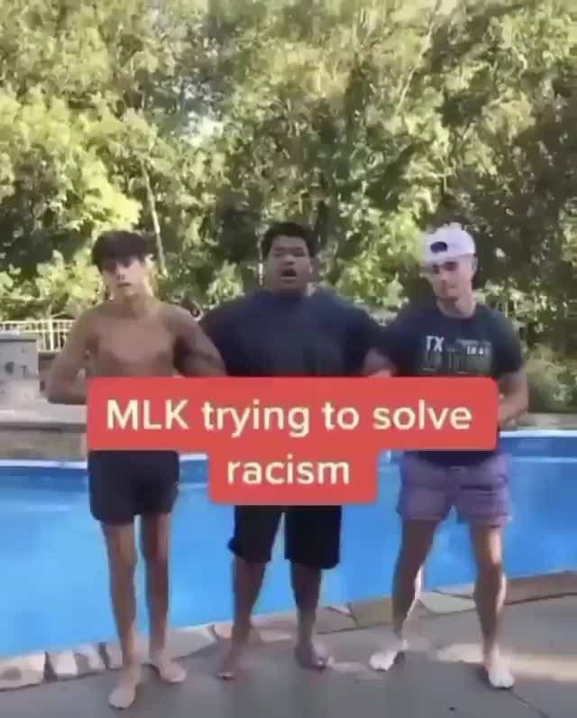 Just a joke guys chill - pe, & ~ MLK trying to solve racism - iFunny