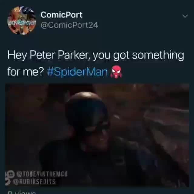 Peter - Sony - Disney😵 - Hey Peter Parker, you got something me? % - iFunny