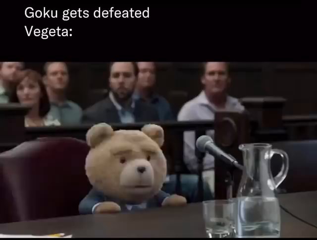 Goku gets defeated Vegeta: - iFunny
