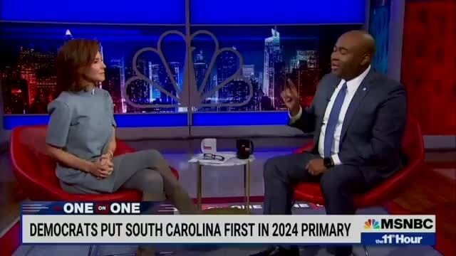 = _ONE ONE MSNBC DEMOCRATS PUT SOUTH CAROLINA FIRST IN 2024 PRIMARY ...