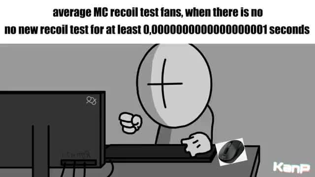 Average MC recoil test fans, when there is no no new recoil test for at ...