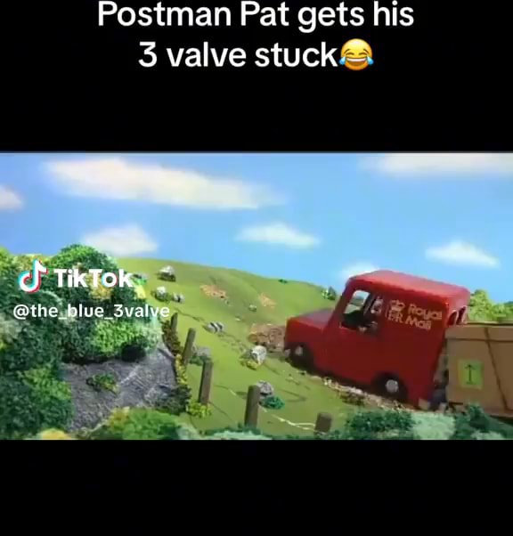 Postman Pat gets his 3 valve stuck ch TikTok @the blue Svaive - America ...