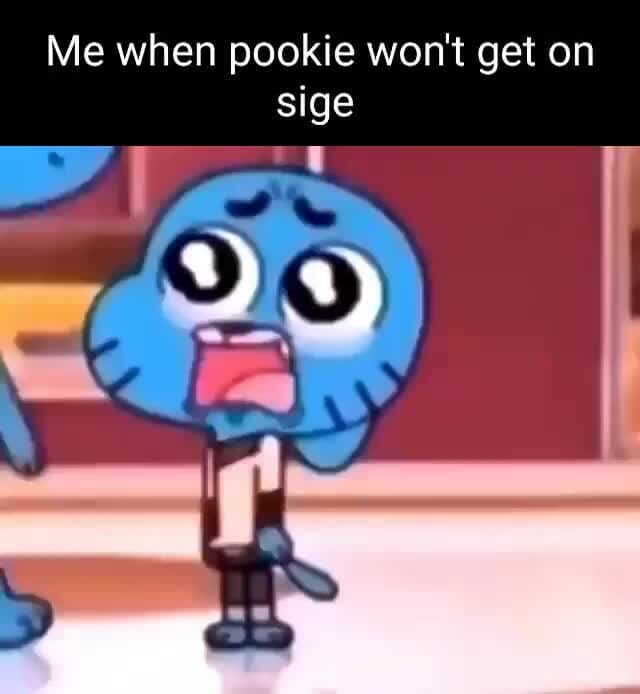 Me when pookie won't get on sige - iFunny