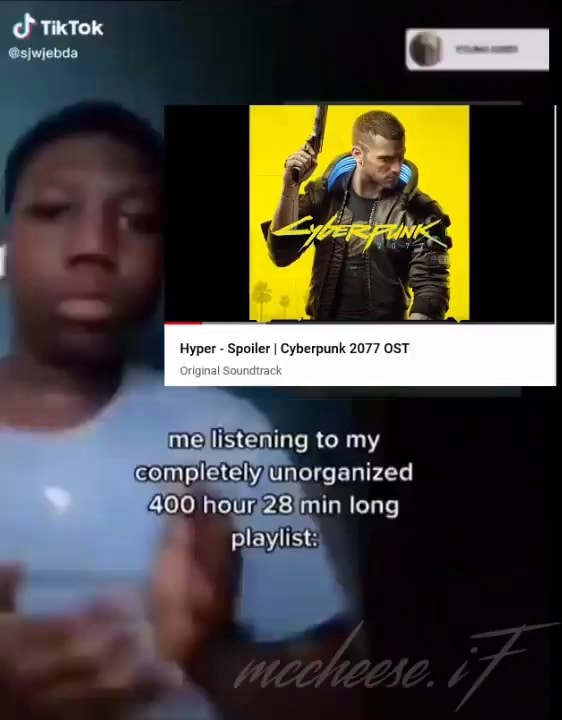 TikTok Hyper - Spoiler I Cyberpunk 2077 OST ening to my organized 400 ...