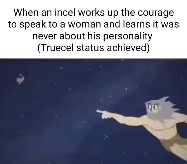 When an incel works up the courage to speak to a woman and learns it ...