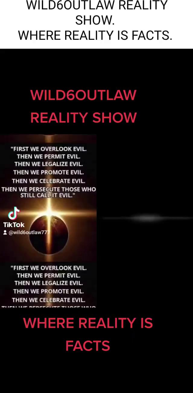 LAW REALITY SHOW. WHERE REALITY IS FACTS. WILD6OUTLAW REALITY SHOW ...