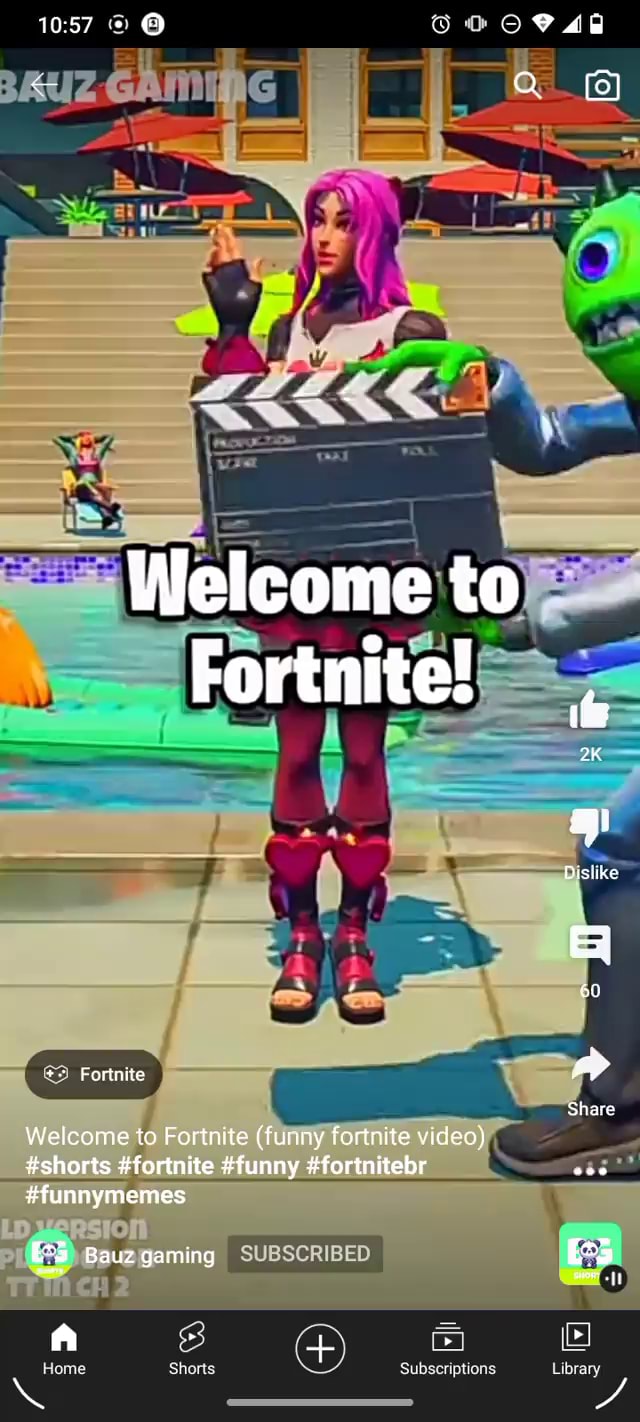 Welcome to Fortnite! Disilice Welcome to Fortnite (furny fortnite video ...