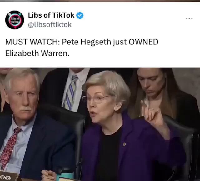 Libs of TikTok @libsoftiktok MUST WATCH: Pete Hegseth just OWNED ...