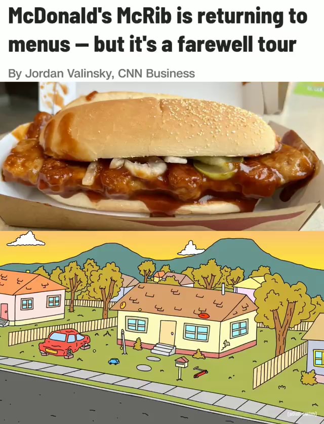 McDonald's McRib is returning to menus - but it's a farewell tour By ...
