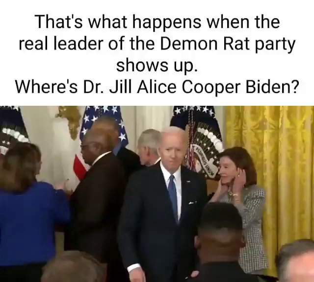That's what happens when the real leader of the Demon Rat party shows ...