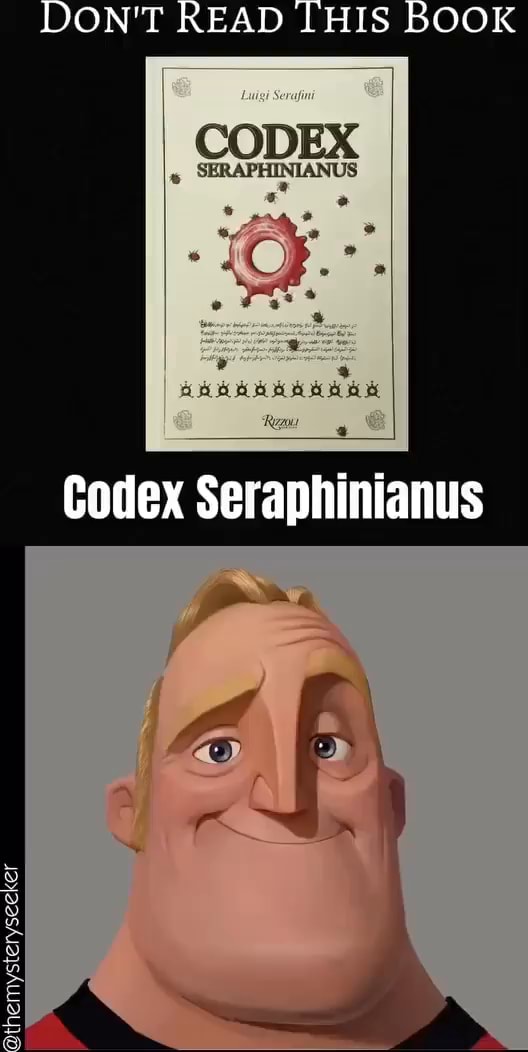DON'T READ THIS BOOK Codex Seraph athenystenseexer - iFunny