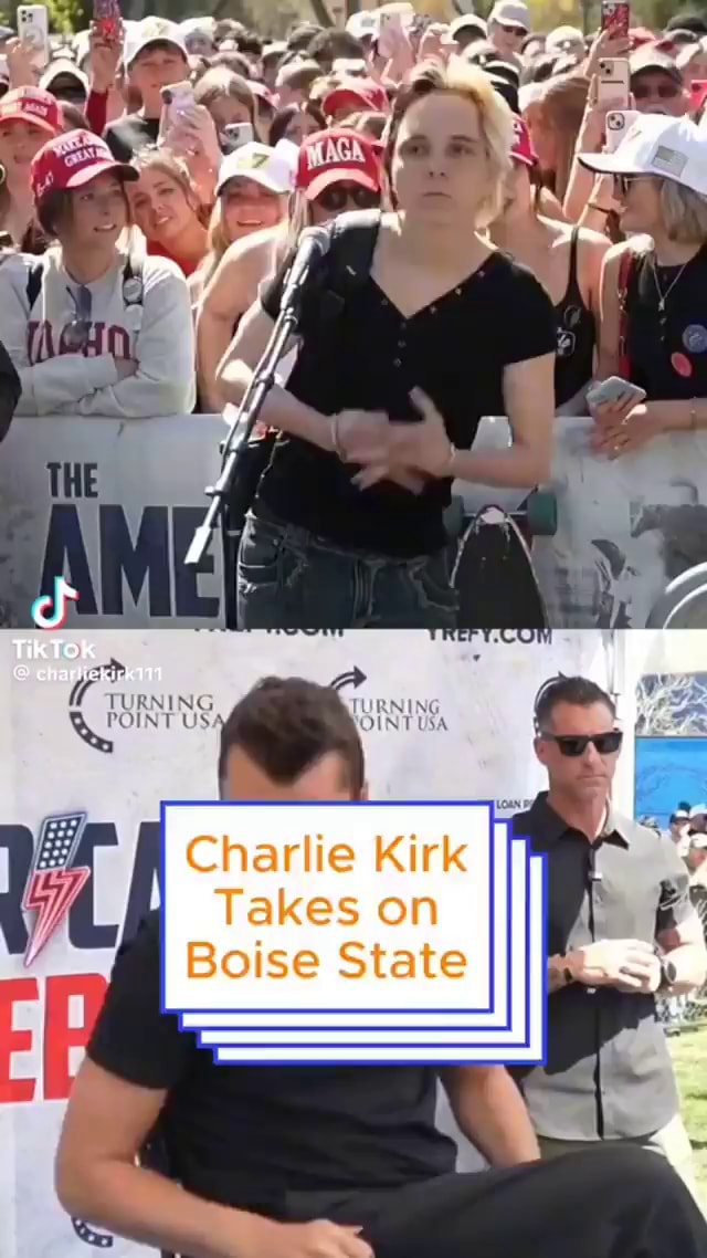 Charlie Kirk Takes on Boise State - iFunny