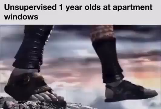 Unsupervised 1 year olds at apartment windows - iFunny