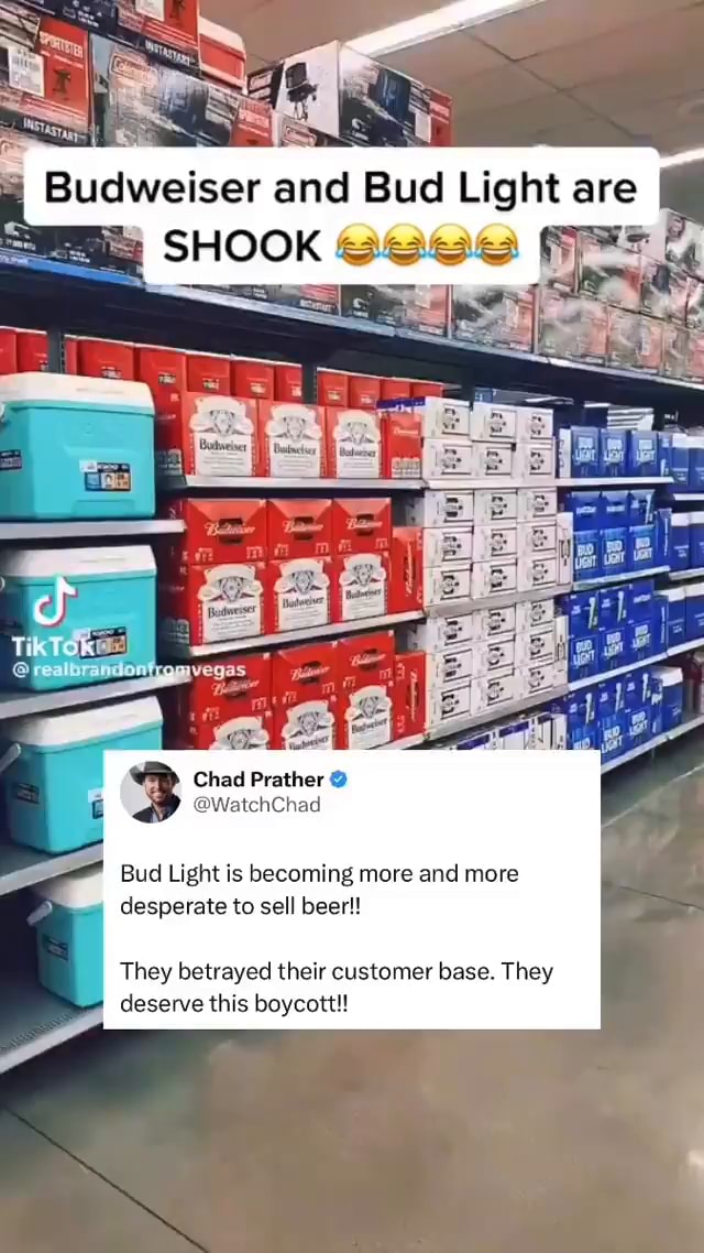 Budweiser and Bud Light are SHOOK Chad Bud Light is becoming more and ...