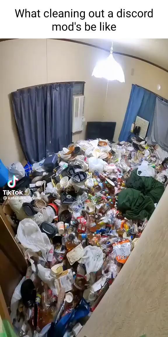 What cleaning out a discord mod's be like Tik TOK - iFunny