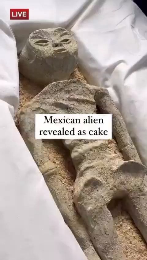 Mexican alien revealed as cake - iFunny