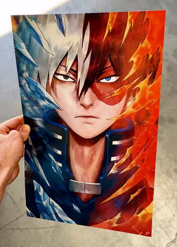 My Shoto / Dabi / Endeavour Lenticular Fan Artwork! Hand Drawn, Self ...
