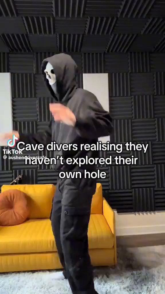 Cave divers realising they explored their own hole - iFunny