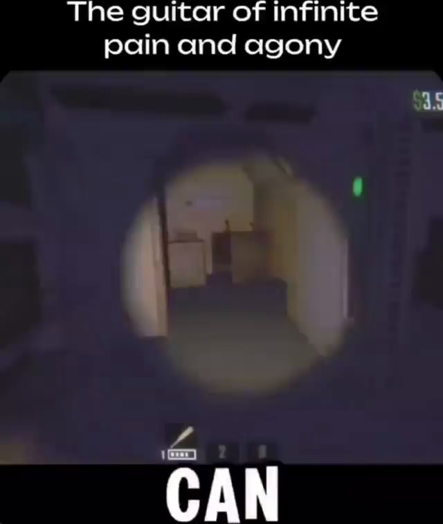 The guitar of infinite pain and agony CAN - iFunny