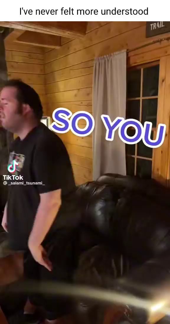 I've never felt more understood TikTok 'SO salami_tsunami_ - iFunny