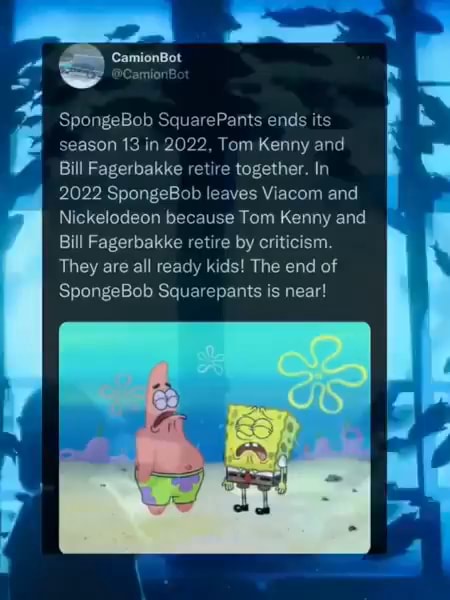 SpongeBob SquarePants ends its season 13 in 2022, Tom Kenny and Bill ...