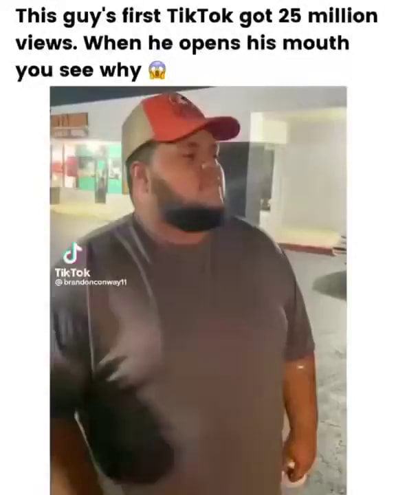 This guy's first TikTok got 25 million views. When he opens his mouth ...