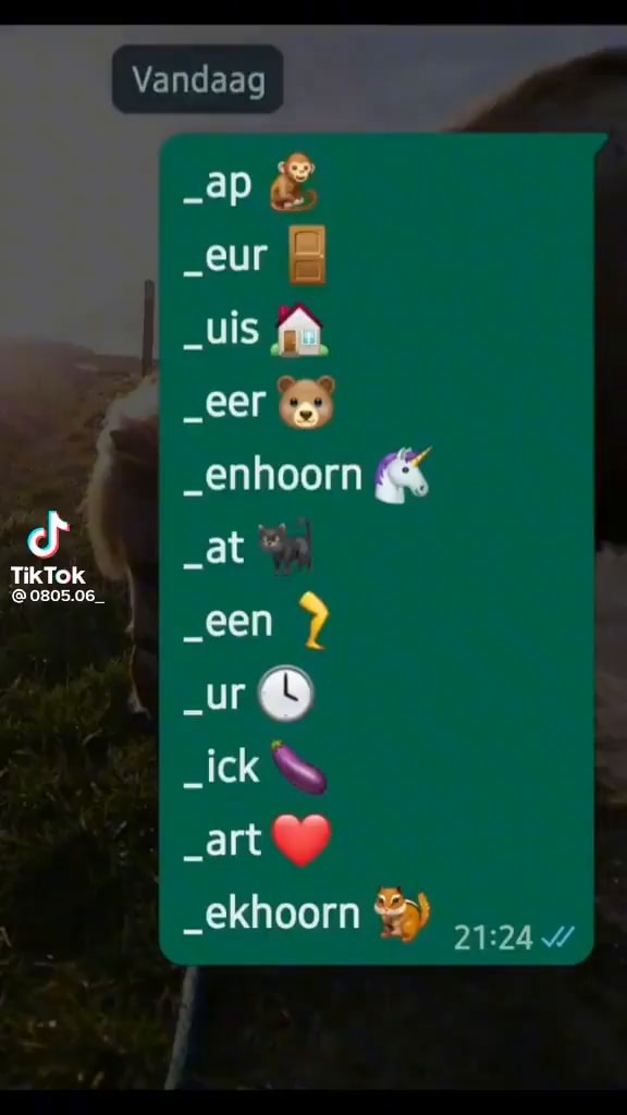 Vandaag _ap _eur _uis _eer _enhoorn TikTok -at _ur@ _ick _art -ekhoorn ...