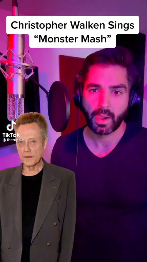 Christopher Walken Sings "Monster Mash" TikTok - iFunny
