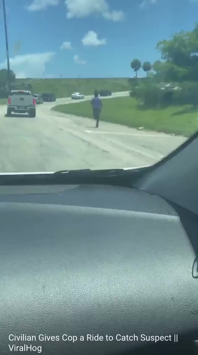 Civilian Gives Cop a Ride to Catch Suspect II y ares - iFunny