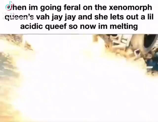 @hen im going feral on the xenomorph queen's vah jay jay and she lets ...