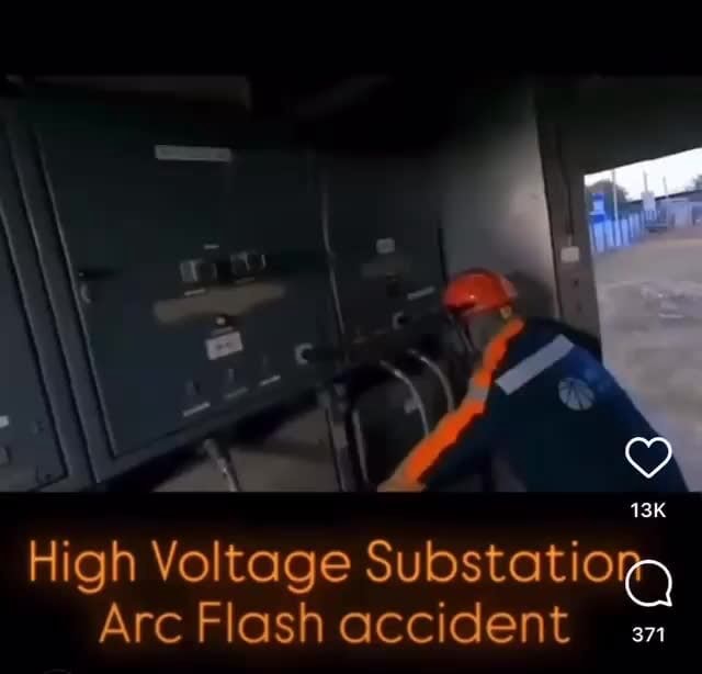 High Voltage Substation. Arc Flash accident - iFunny