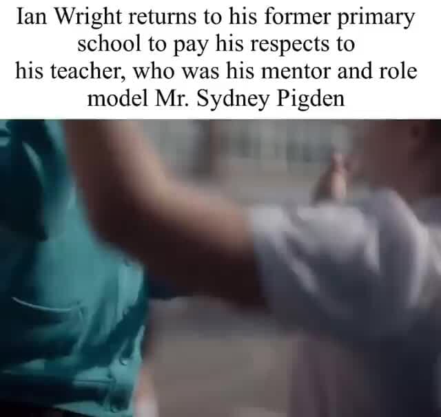 Ian Wright returns to his former primary school to pay his respects to ...