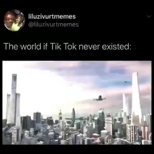 = liluzivurtmemes The world if Tik Tok never existed: - iFunny