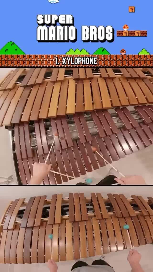 SUPER mario 1. XYLOPHONE - iFunny