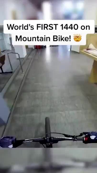 World' 's FIRST 1440 on Mountain Bike! - iFunny