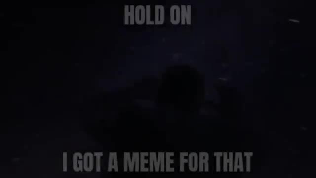 HOLD ON GOT A MEME FOR THAT - iFunny