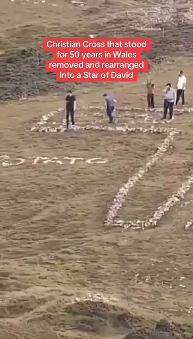 . Christian Cross that stood for SO years in Wales removed and ...