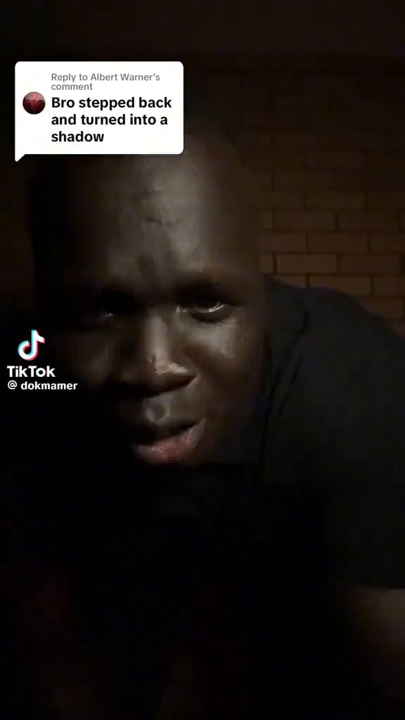 Bro stepped back and turned into a shadow TikTok dokmamer - iFunny