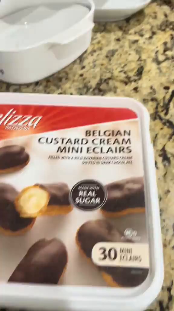 BELGIAN CUSTARD CREAM MINI ECLAIRS - iFunny