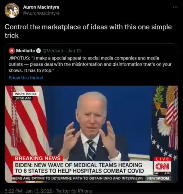 Auron Macintyre Control the marketplace of ideas with this one simple ...