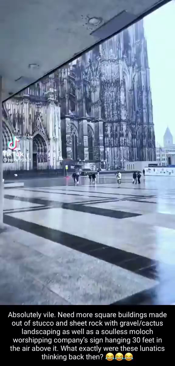 Absolutely vile. Need more square buildings made out of stucco and ...