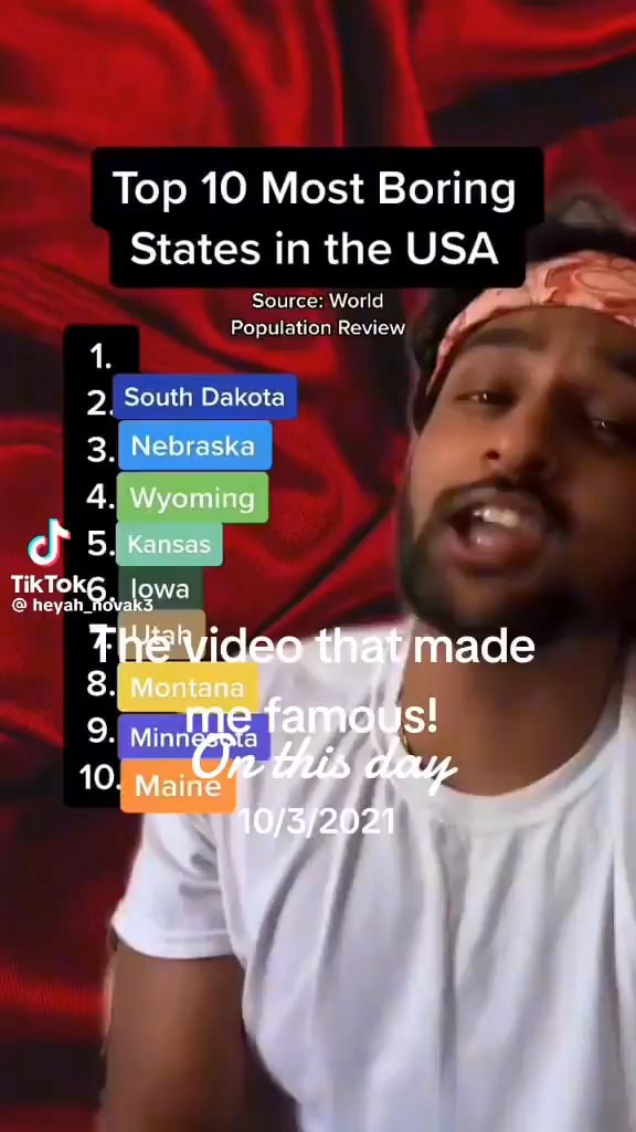 Top 10 Most Boring States in the USA Source: World Population Review ...