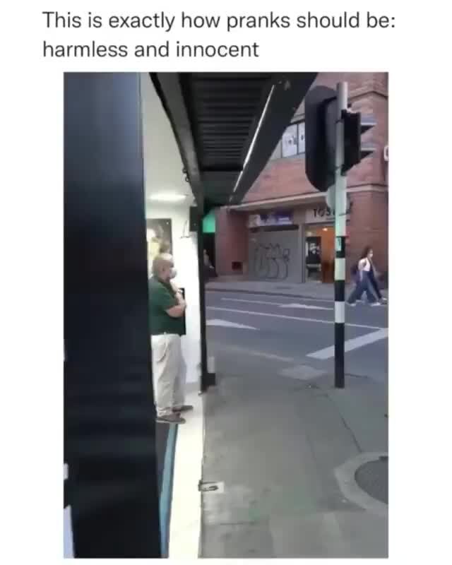 Nice. - This is exactly how pranks should be: harmless and innocent ...