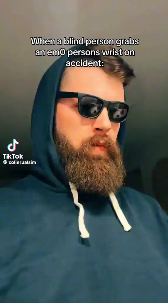 When a blind person grabs an persons wrist on accident: cf TikTok ...