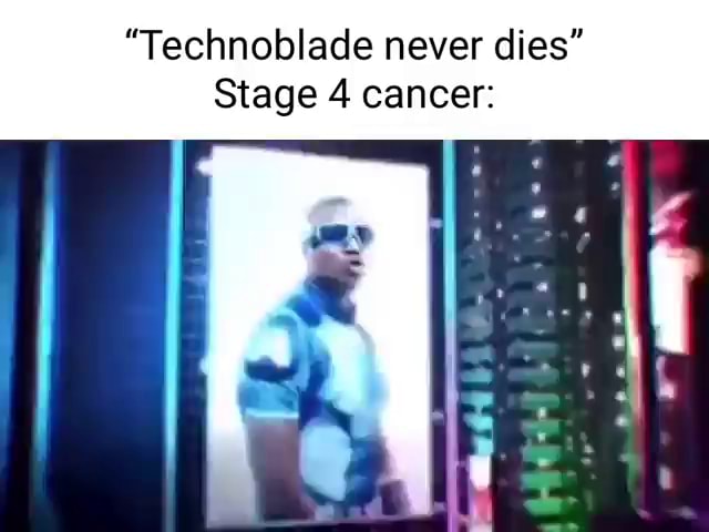 "Technoblade never dies" Stage 4 cancer: if \ a - iFunny