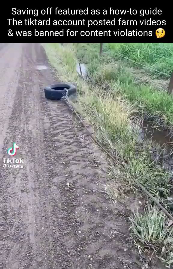 Saving off featured as a how-to guide The tiktard account posted farm ...