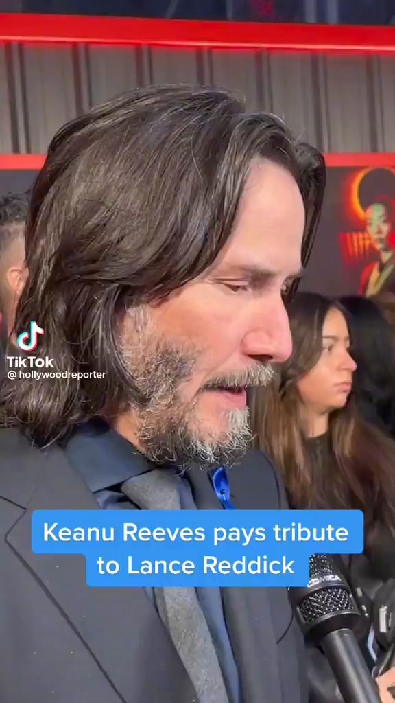 Tik Tok Keanu Reeves pays tribute to Lance Reddick - iFunny